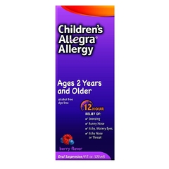 Children's Allegra Children's Allergy Relief Children's Allegra® 30 mg ...