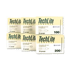 Techlite Lancet Techlite® Adjustable Depth Lancet Needle 2.8 to 3.1 mm Depth 28 Gauge Twist Top ...