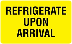 UAL Pre-Printed Label UAL Auxiliary Label Yellow Paper REFRIGERATE UPON ...