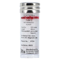 StatSpin Capillary Blood Collection Tube Micro-hematocrit Ammonium ...