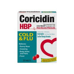 Coricidin HBP Cold & Flu Cold and Cough Relief Coricidin® HBP Cold ...