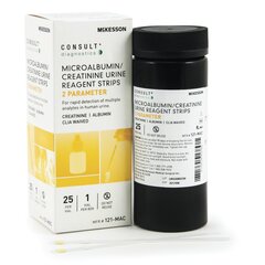 Consult Urine Reagent Strip McKesson Consult Creatinine and Albumin 25 ...