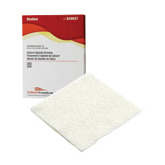 Restore Calcium Alginate Dressing with Silver Restore 2" x 2" Square ...