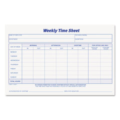 TOPS™ Weekly Time Sheets - Tops 30071 PK - Betty Mills